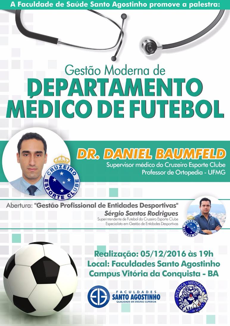 PALESTRA COM DR. DANIEL BAUMFELD: MÉDICO DO CRUZEIRO ESPORTE CLUBE - Blog do Léo Santos