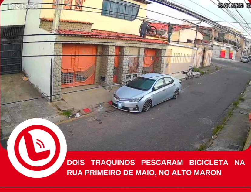 DOIS TRAQUINOS PESCAM BICICLETA NA RUA PRIMEIRO DE MAIO, NO ALTO MARON ...