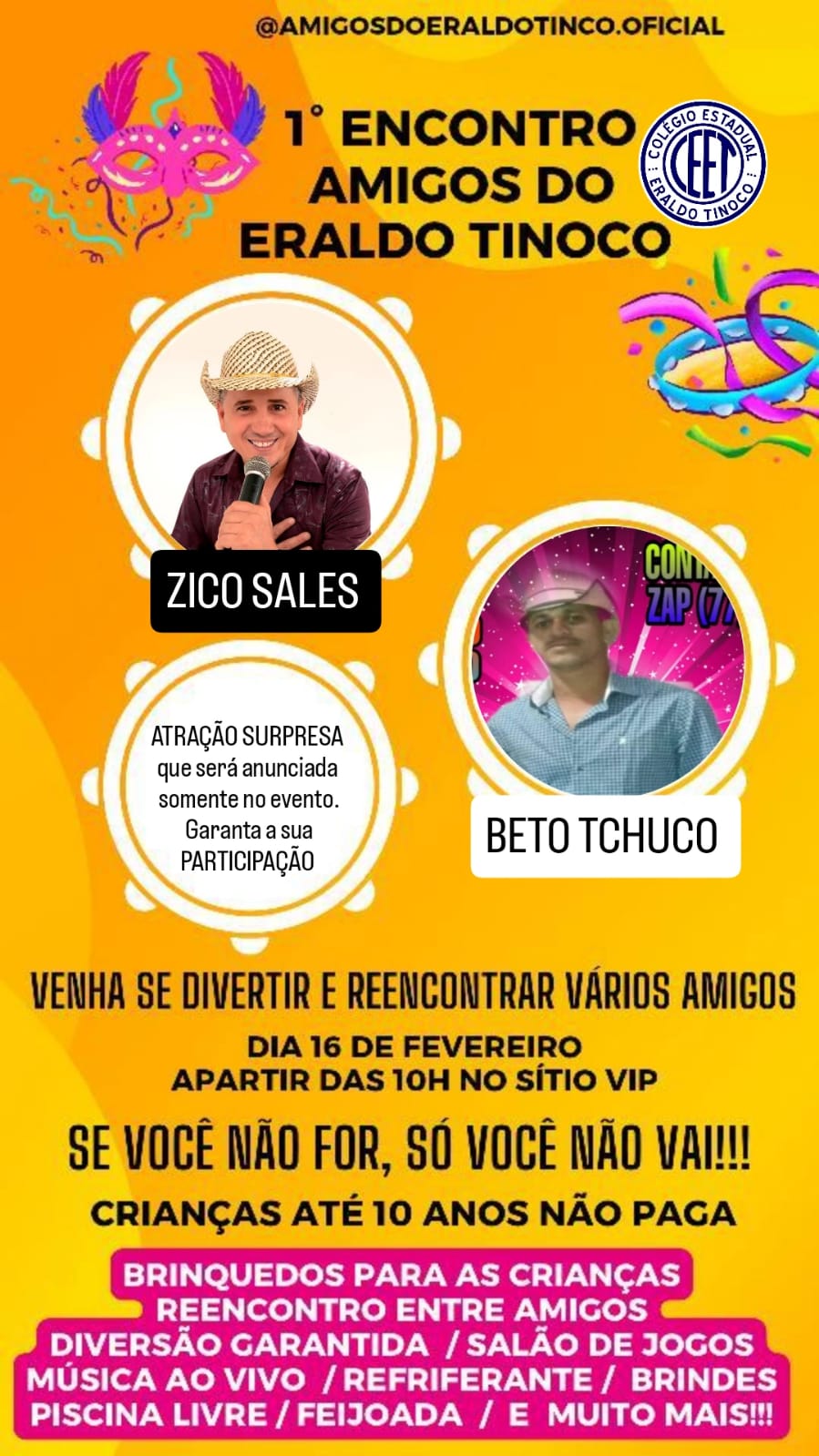 1° Encontro amigos do Eraldo Tinoco. Qual é a importância do encontro ...
