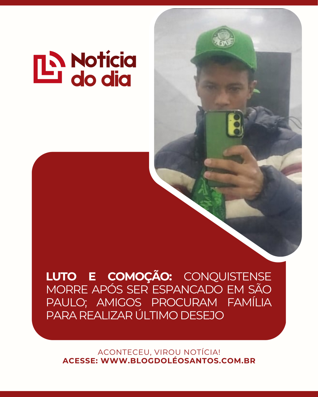 Luto e comoção: Conquistense morre após ser espancado em São Paulo ...