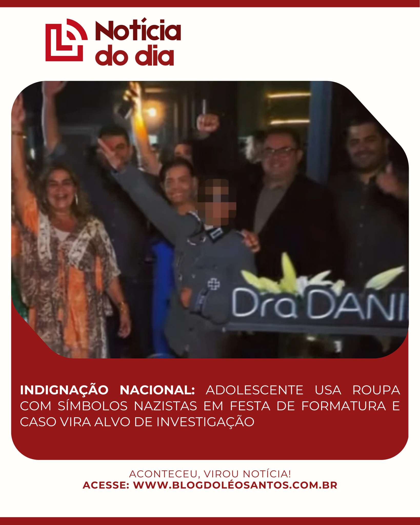 Indignação Nacional: Adolescente usa roupa com símbolos nazistas em ...